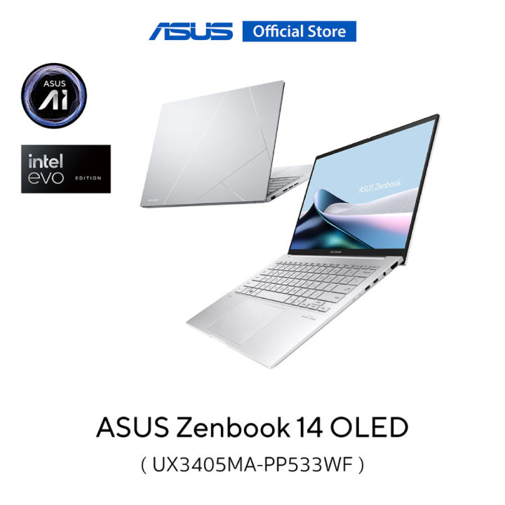 ASUS Zenbook 14 OLED UX3405MA-PP533WF, 14 inch thin and light laptop ...