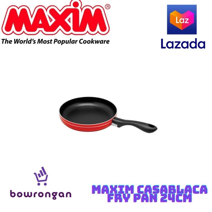 MAXIM CASABLANCA FRY PAN 24CM WAJAN TEFLON | Lazada Indonesia