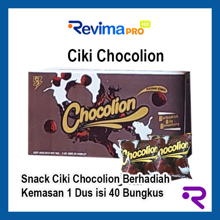Chiki Snack CHOCOLION Rasa Coklat Berhadiah Kemasan 1 Dus isi 40 ...