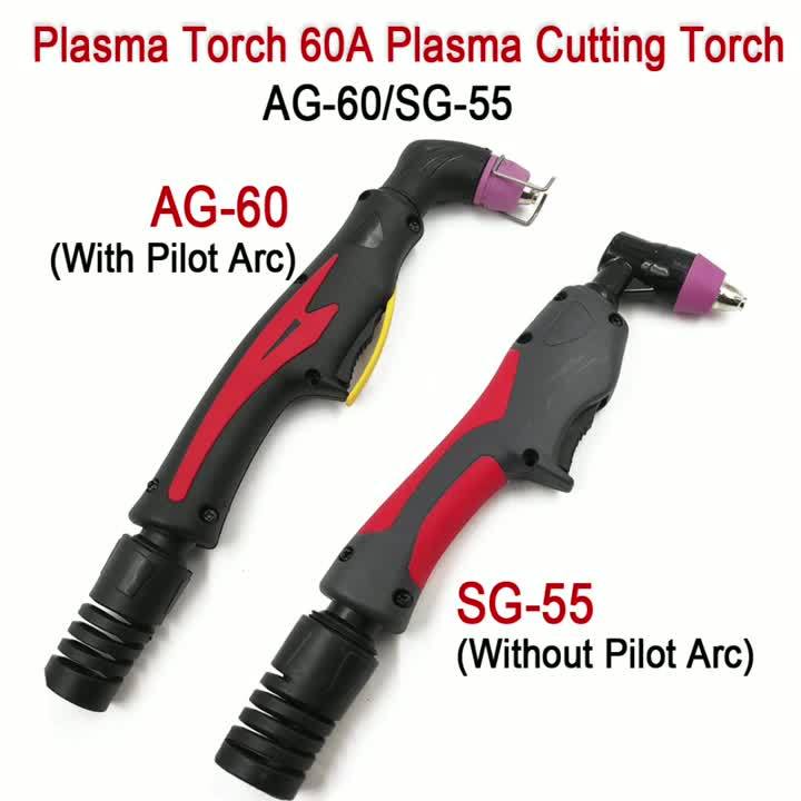 [practical]ag60 Torch Sg55 Torch Plasma Cutter With Without Pilot Arc