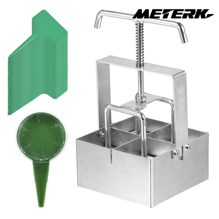Meterk Handheld Soil Blocker 2-Inch Soil Block Maker Soil Blocking Tool ...