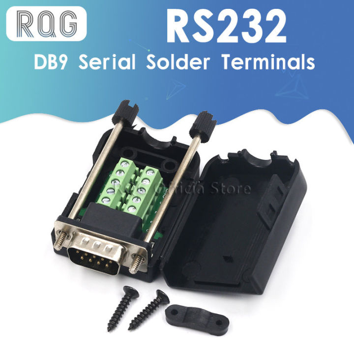 Db9 Serial Com Transfer-Free Solder Terminals Rs232 Female Connector ...