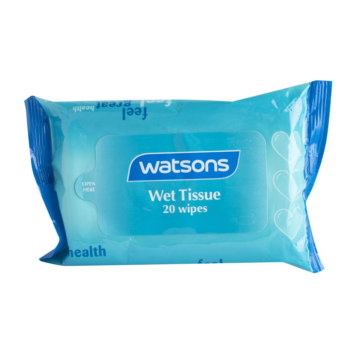 WATSONS Wet Tissue Health 20 Wipes | Lazada PH