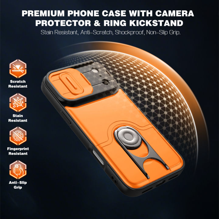 Sliding Camera Lens Protection Phone Case iPhone 11 12 13 14 15 16 17 ...