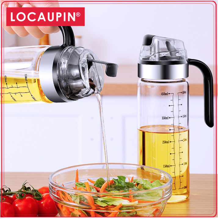 Locaupin Borosilicate Glass Oiler Seasoning Dispensers Oil Sprayers ...