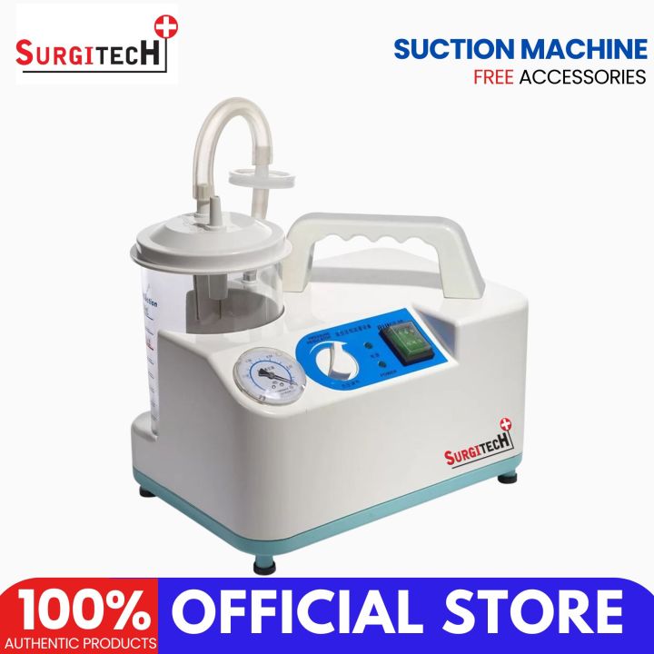 Surgitech Portable Phlegm Suction Machine with complete accessories ...