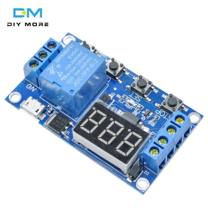 Diymore Automation Cycle Delay Timer Dc Control Board 6 30v 6v 9v 12v 24v Ws16 Micro Usb Switch 