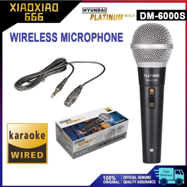 100% Original Karaoke Microphone bluetooth speaker Wired Microphone for ...