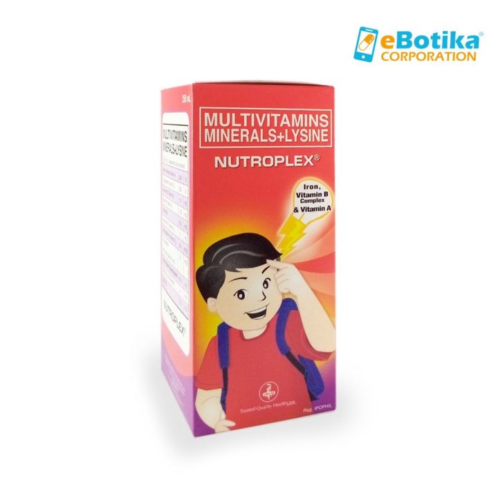 Nutroplex (Multivitamins Minerals + Lysine) 250ml | Lazada PH