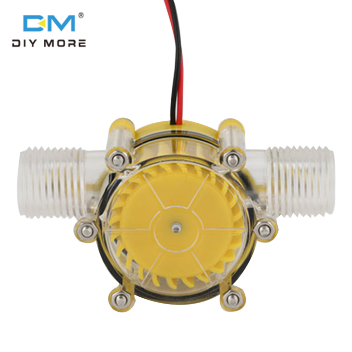 diymore DC 5V/12V/80V Micro Hydro Generator DC Water Flow Generator ...