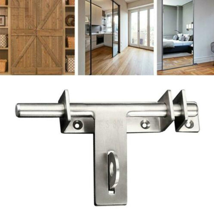 304 Stainless Steel Sliding Bolt Lock Gate Latch Lock Heavy Duty Slide ...