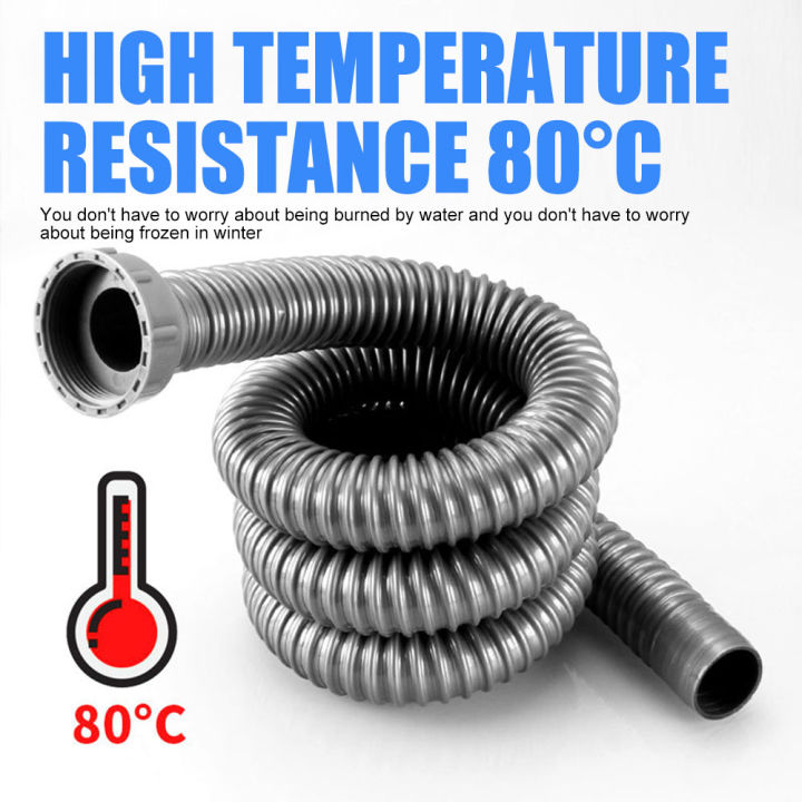 Kitchen sink drain pipe plastic sink drain pipe anti-clogging drain ...