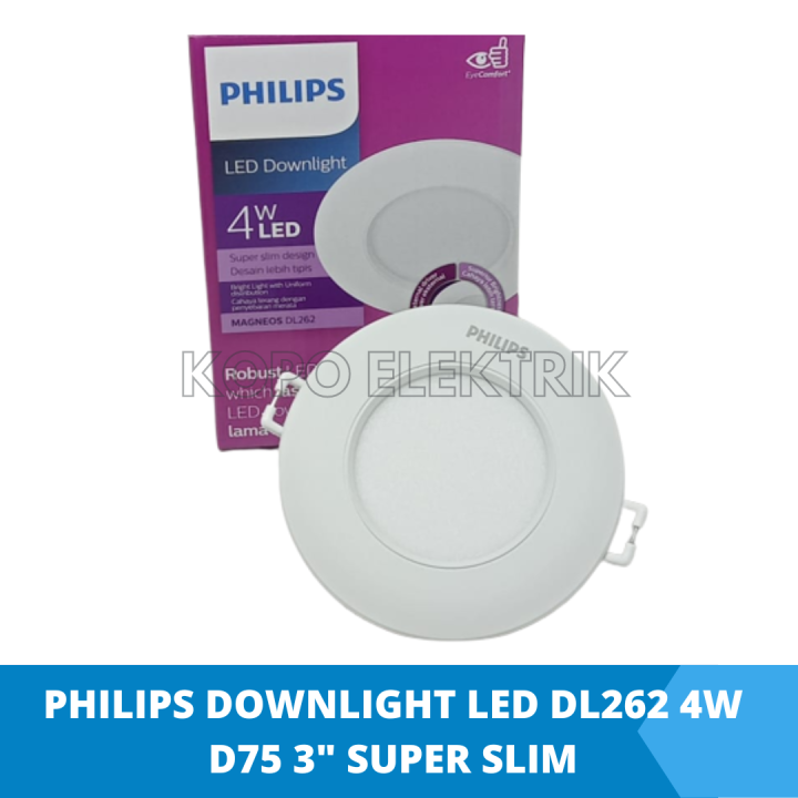 PHILIPS Downlight LED Magneos DL262 4W D75 3" Super Slim Tipis | Lazada Indonesia