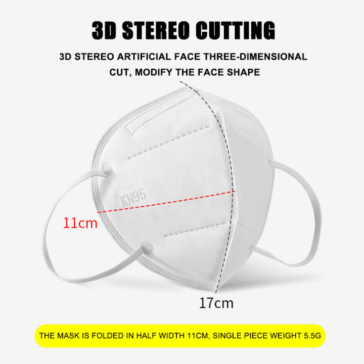 ZOCN 50PCS 5Ply KN95 Mask Korean Version 100%Original Melt Blown Cloth ...