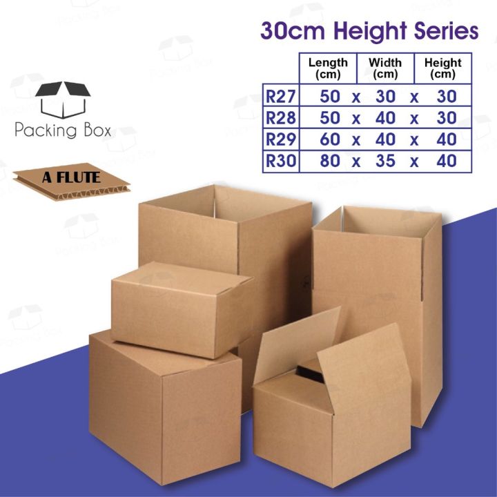 Carton Box Packing Box Packaging Box Kotak - A Flute - Big Size | Lazada