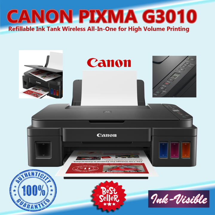 Canon Pixma G3010 All-in-One Wireless Ink Tank Colour Printer | Lazada PH