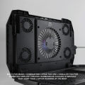 Cooling pad gaming laptop Rexus 5 fan adjustable rgb with phone holder ...