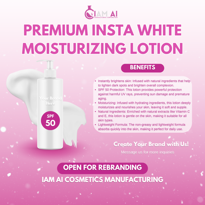 Premium Insta White Moisturizing Lotion with SPF 50 | Lazada PH