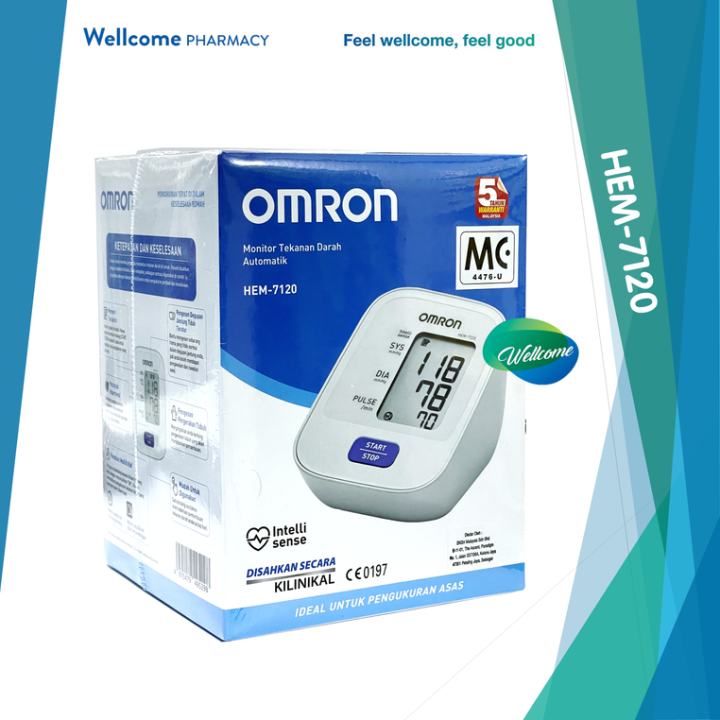 Omron HEM-7120 Basic Automatic Digital Arm Blood Pressure Monitor | Lazada