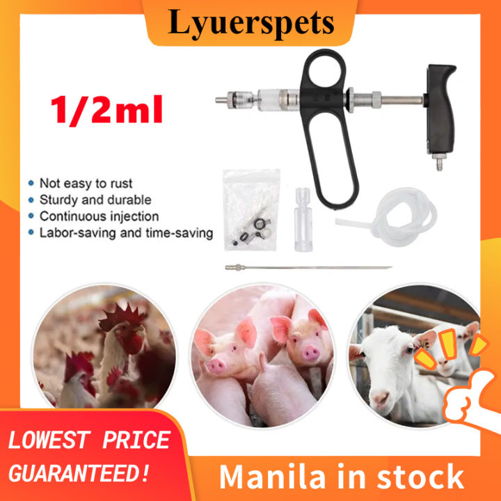 Veterinary Adjustable Continuous Syringe Automatic Poultry Injection ...