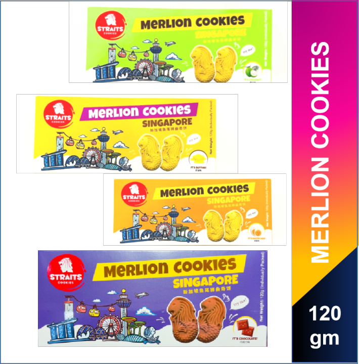 Straits Merlion Cookies Singapore Coconut Coffee Salted Egg Chocolate ...