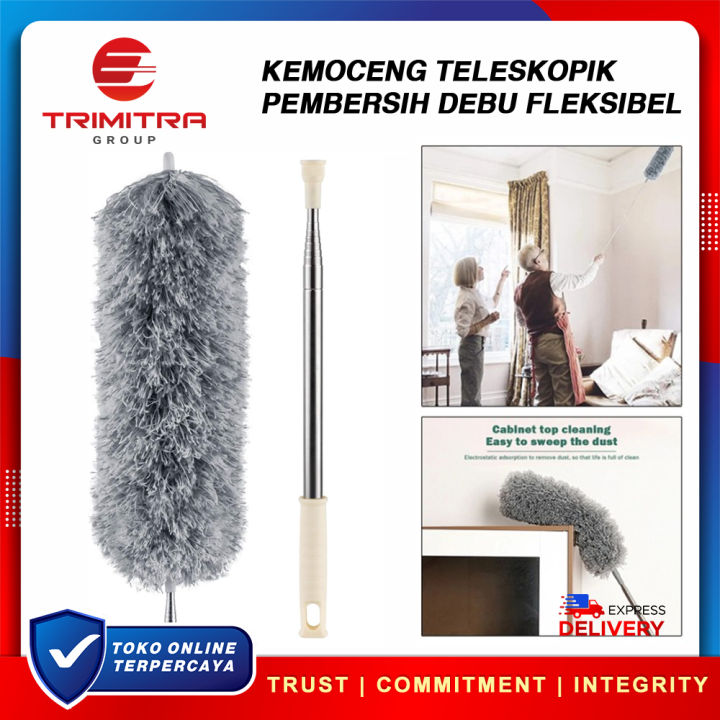 Kemoceng Microfiber Gagang Panjang 280cm Teleskopik Alat Pembersih Debu ...