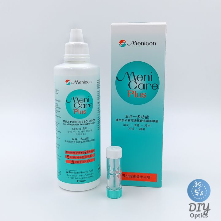 Menicon Menicare Plus 250ml for RGP Semi Hard Lens (Expiry: 2026/04 ...