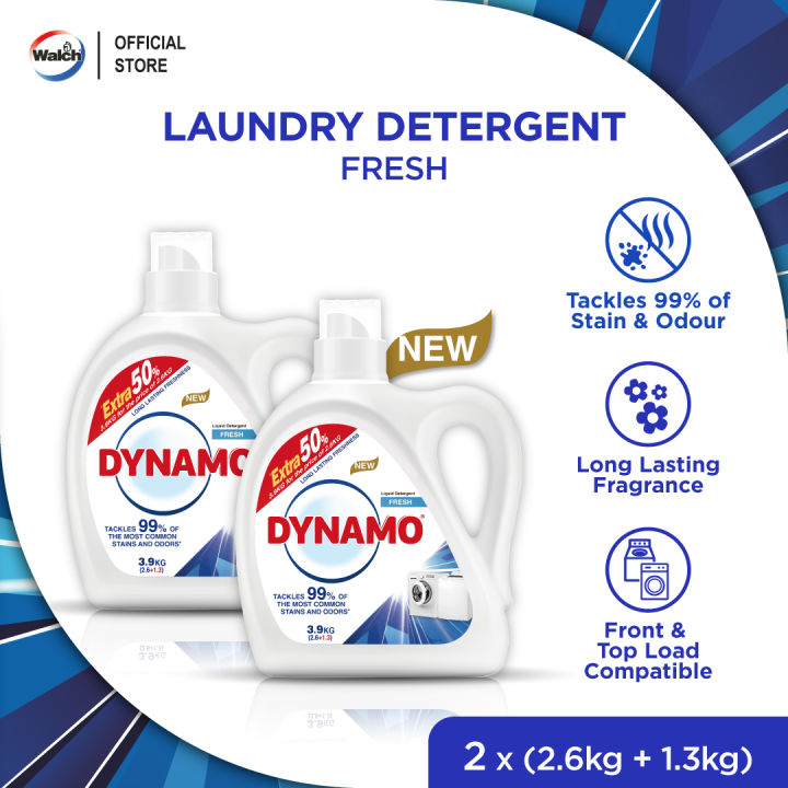 [TWIN PACK] DYNAMO Laundry Detergent Fresh 3.9kg | Lazada