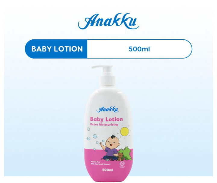 Original Anakku Extra Mild & Extra Moisturizing Baby Lotion Losyen Bayi ...