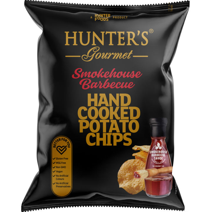 Hunter's Gourmet Hand Cooked Potato Chips SMOKEHOUSE BBQ125gm | Lazada PH