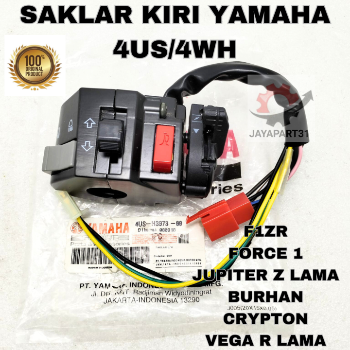 SAKLAR KIRI YAMAHA 4US/ 4WH ASLI OIRGINAL PERSISI F1ZR, JUPITER Z LAMA, VEGA R LAMA | Lazada ...