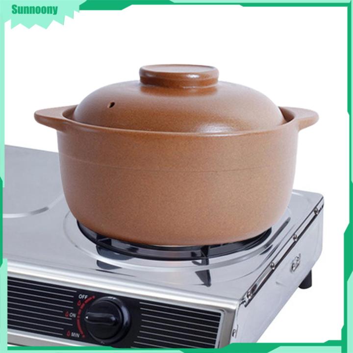 Sunnoony Earthen Cooking Pot Claypot Rice Pot Rice Cooking Casserole ...