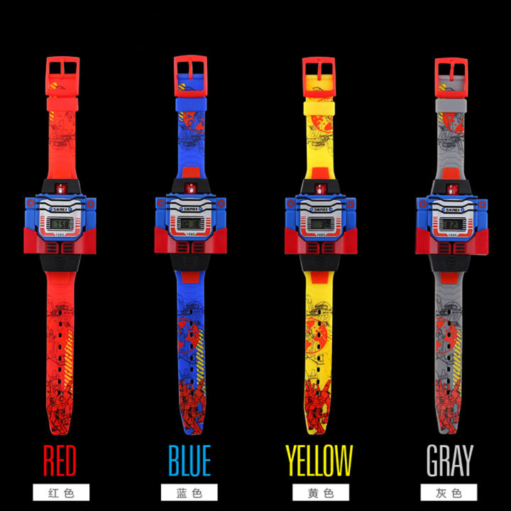 SKMEI 1095 Creative Fashion Transformers Boy Kids Toy Watch Children ...