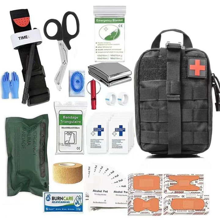 Military Outdoor Kit with Tourniquet Camping Emergency Survival First ...