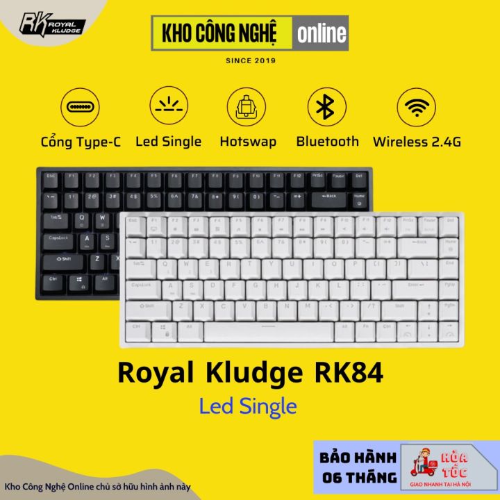RK84 RGB HOTSWAP - Bàn phím cơ Royal Kludge RK84 Bluetooth 5.0 và ...