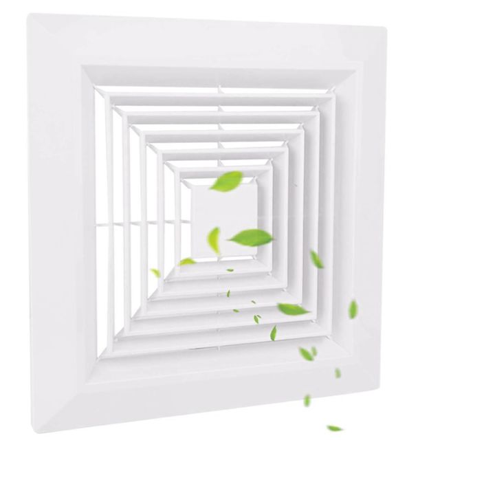 Square Air Diffuser and Exhaust Fan Grille with Spring for Ceiling or ...