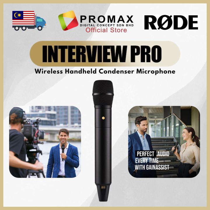Rode Interview Pro Handheld Wireless Microphone with 32bit Float ...