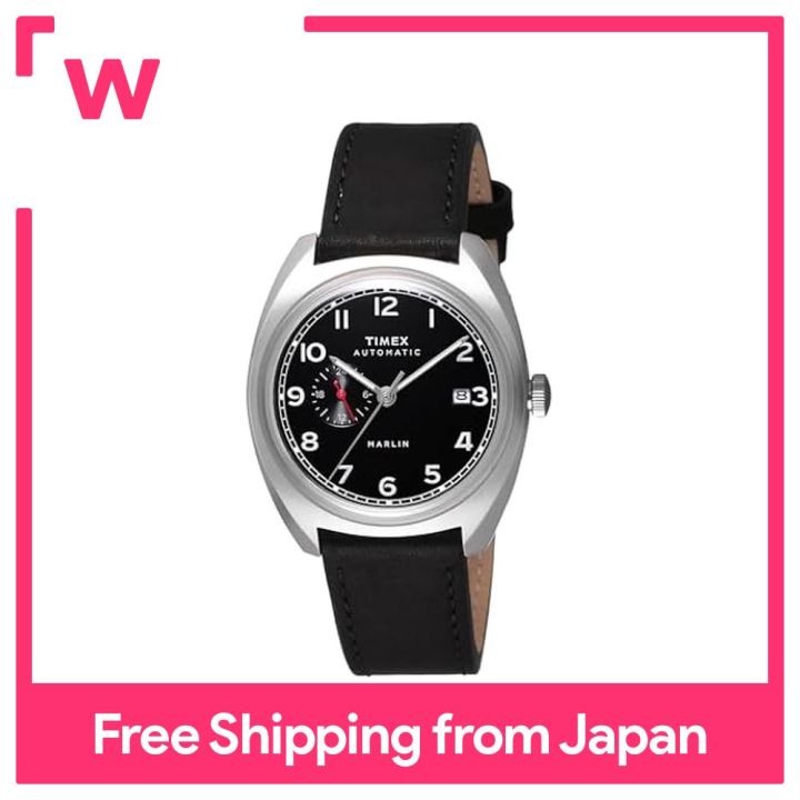 [TIMEX] Wrist Watch Marlin Jet Black Dial Automatic 5 ATM Waterproof ...