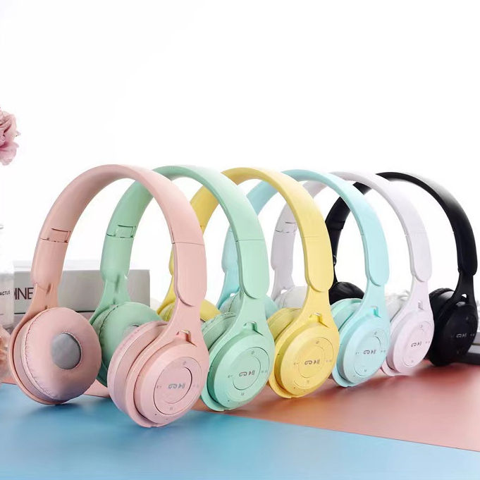 Y08 Headphone Macaron Colors Wireless Headphones Bluetooth Headset ...