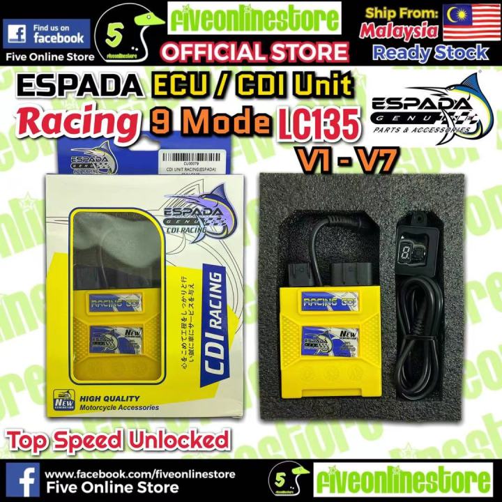 Espada ECU CDI Unit Racing 9 Mode Timing Kuda Letup Plug & Play Yamaha ...