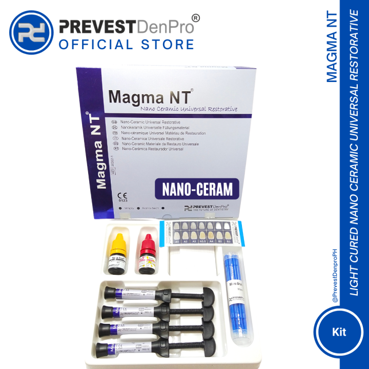 Magma NT Intro Kit (Light Curing Nano Ceramic Universal Restorative Composite Kit) PREVEST ...