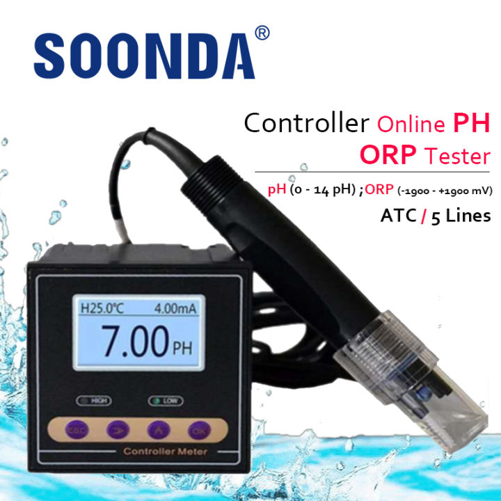 【Trending】 Online Ph Meter Ph Controller Ph Meter Orp Sensor Electrode ...