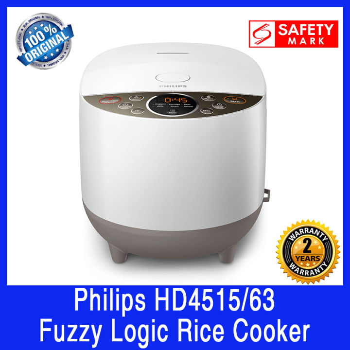Philips HD4515/63 Fuzzy Logic Rice Cooker. 1.8L Capacity. Digital ...