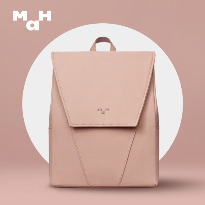 MAH Young PU Leather Backpack Women Leisure Laptop School Bag-14 Inch ...