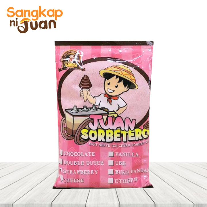 Juan Sorbetero Strawberry Soft Serve Ice Cream Powder Mix for Ice Cream ...