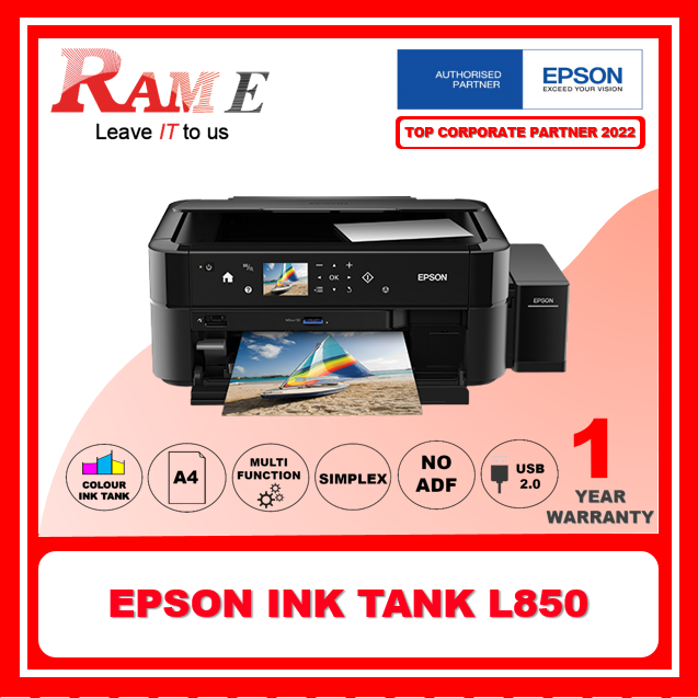 Epson L850 Photo All-in-One Ink Tank Printer | Lazada Singapore