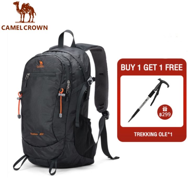 HOT ； CAMEL CROWN กระเป๋าเป้สะพายหลัง ความจุขนาดใหญ่ 40 ลิตร ระบายอากาศ ทนต่อการสึกหรอ สําหรับ ...
