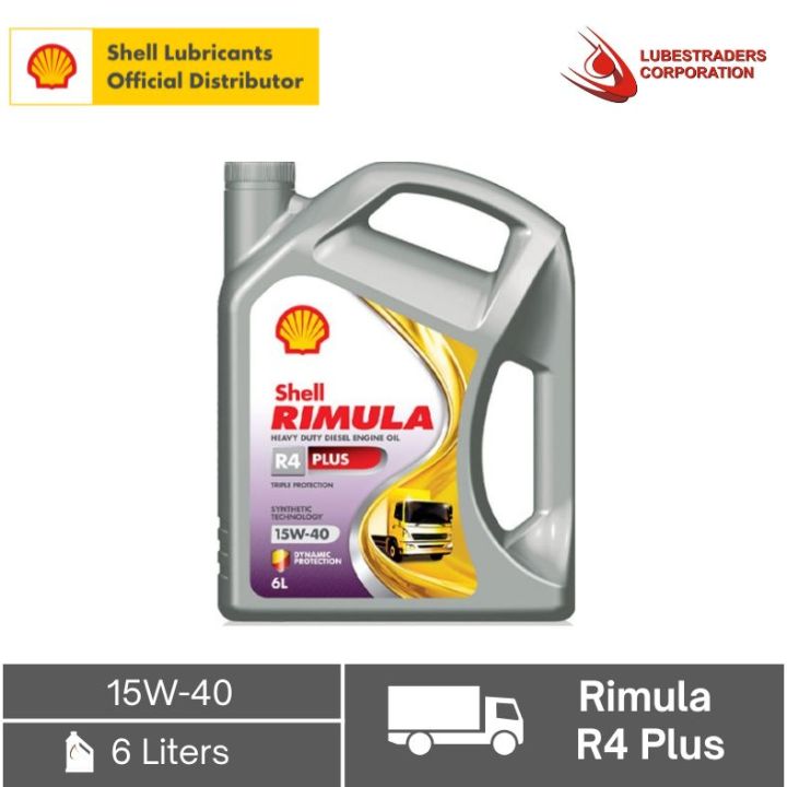 Shell Rimula R4 Plus 15W40 (CI4/E7) - 6L | Lazada PH