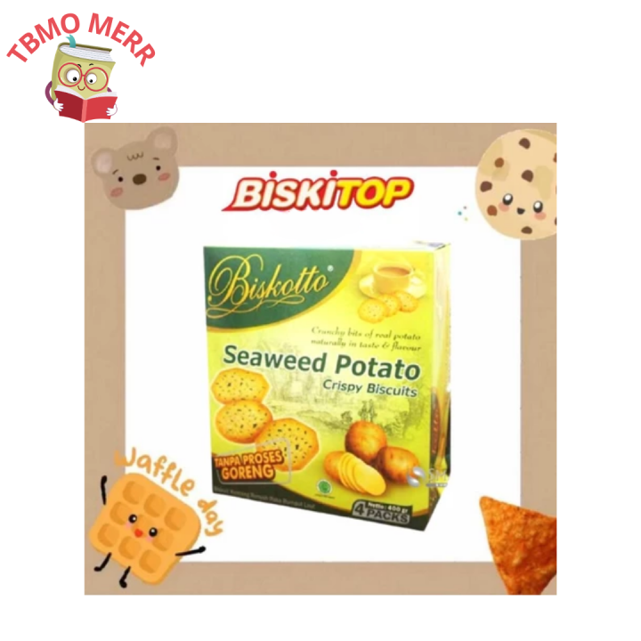 Biskotto Potato Crispy Seaweed - Potato Crispy Biscuit 360GR - Biskuit ...