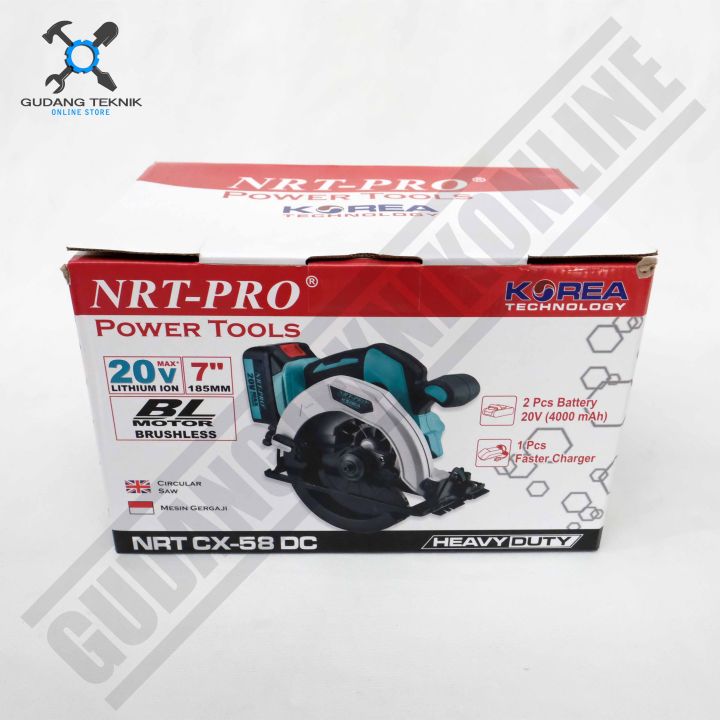 (NRT CX58DC) Mesin Circular Saw Cordless NRT CX-58 DC - Gergaji Kayu ...
